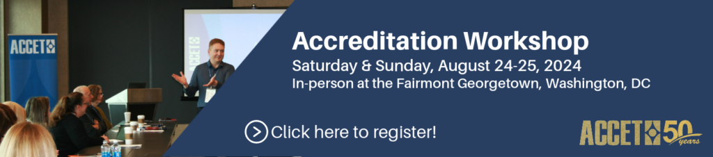 ACCET » Accreditation Workshops
